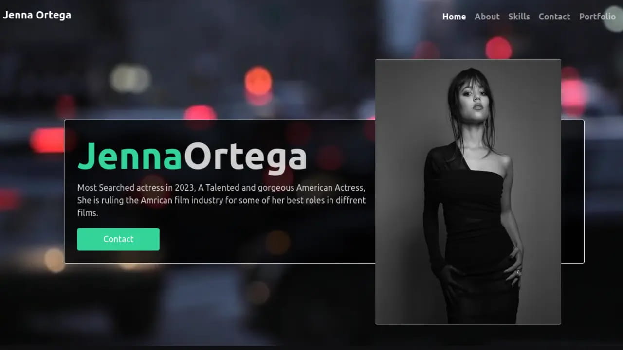 Celebrity Portfolio Website Template Using Html Css Bootstrap And Javascript Snipbyte